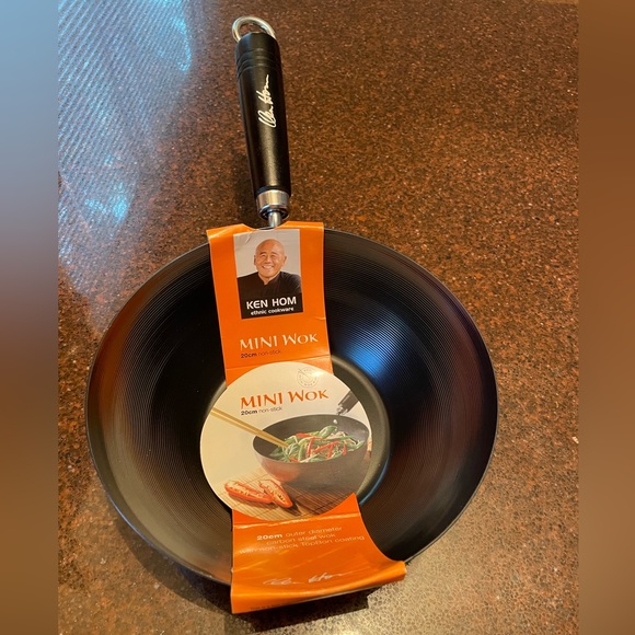 Kitchen | Ken Hom Carbon Steel Non Stick 2 Cm Mini Wok Brand New | Poshmark
